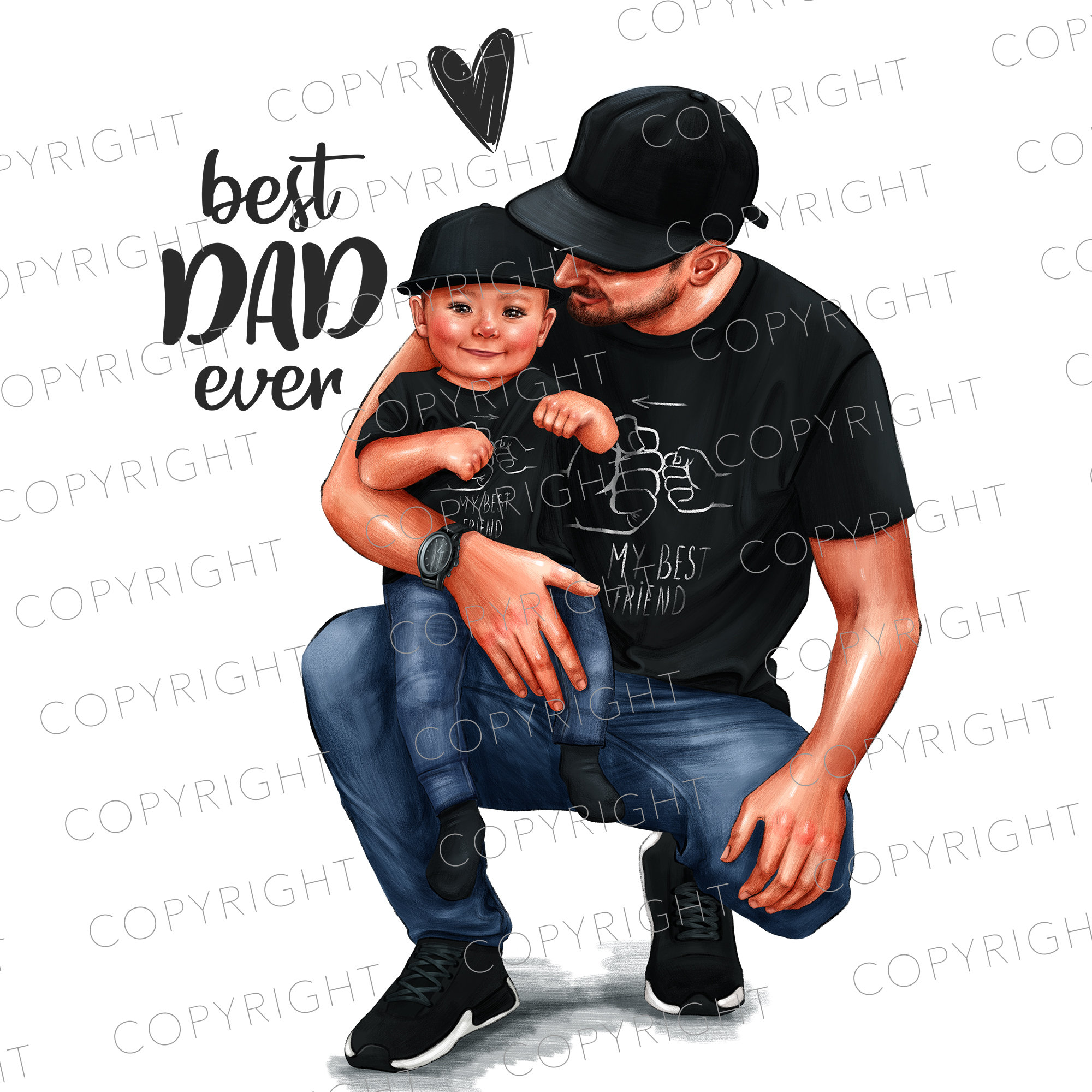 Dad and Son Clipart, Dad, Son, Boy, Kid, Clipart, Sticker, Dad Day ...