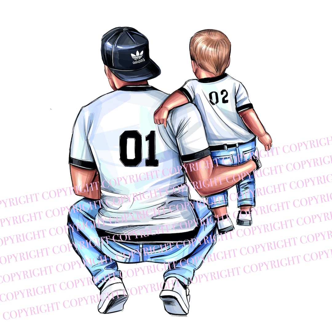 Dad and Sons Clipart, Dad, Son, Boy, Kid, Clipart, Sticker, Dad Day ...