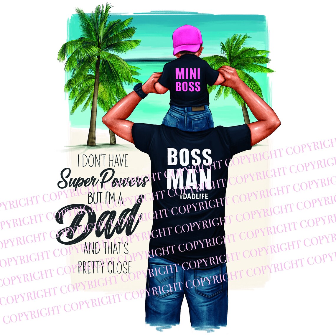 Dad And Daughter Clipart Dad Daughter Clipart Sticker Dad Etsy