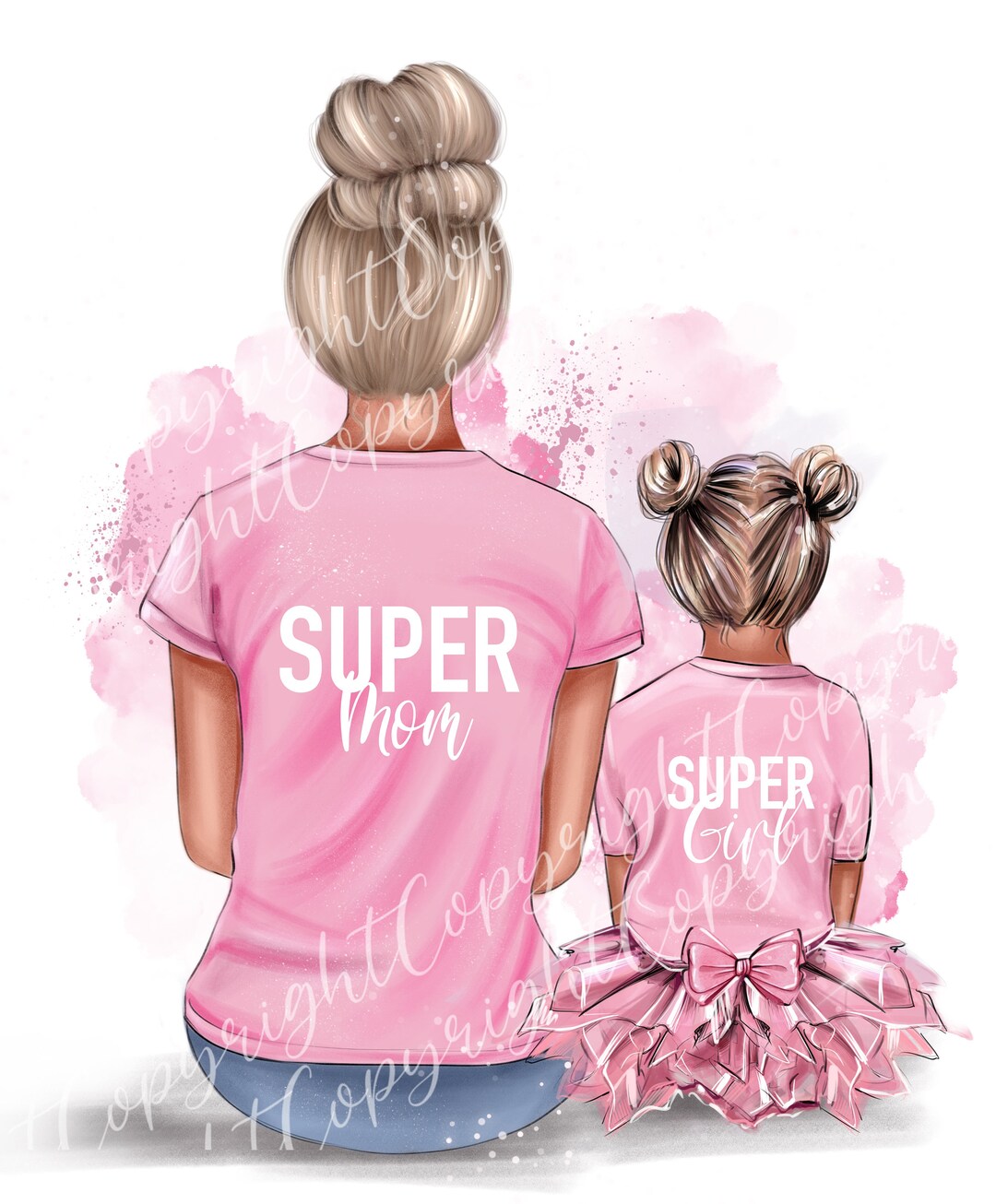 Mom And Daughter Clipart Mom Mother Daughter Sticker Day Mom Etsy
