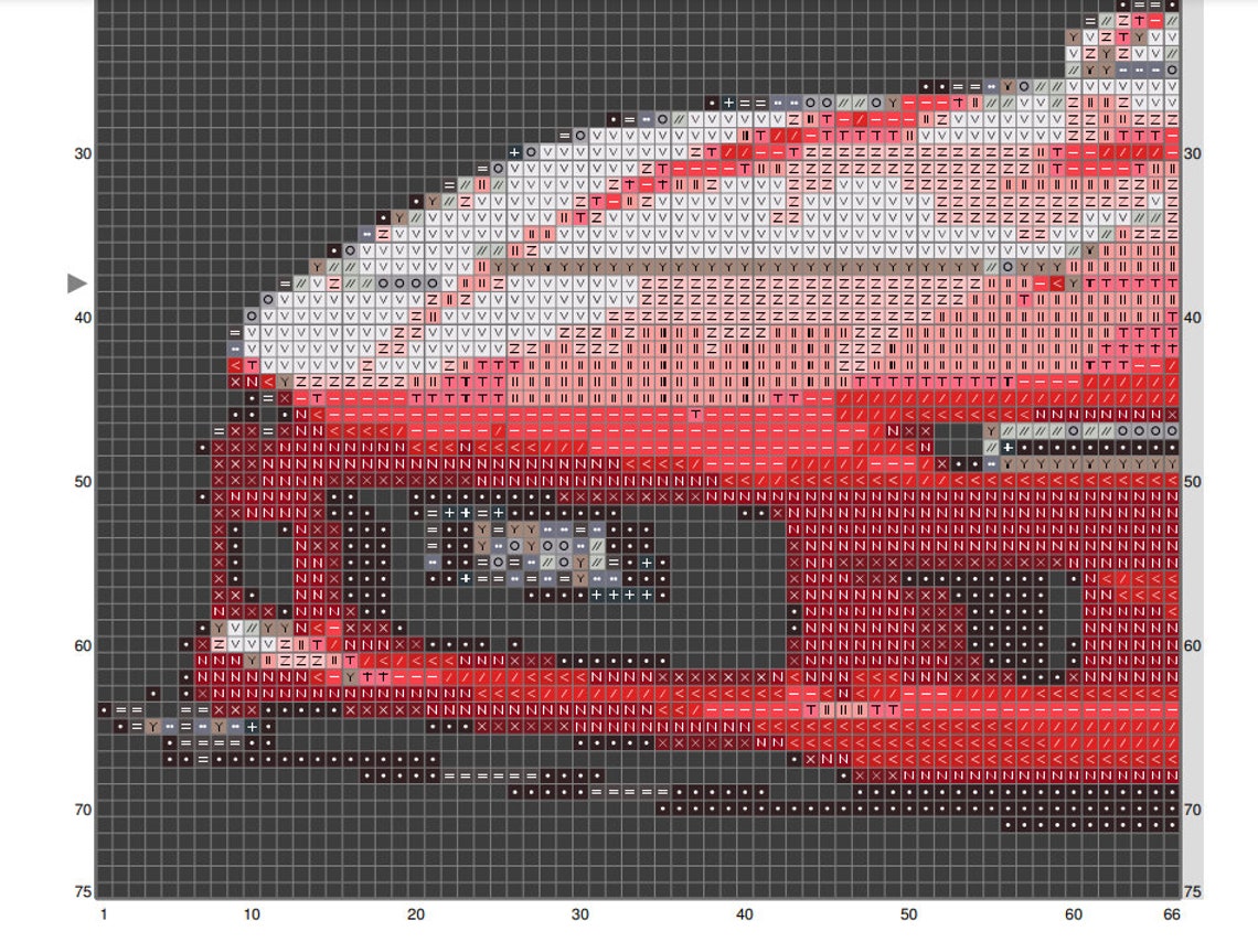 Super Car Cross Stitch Pattern, Race Car Cross Stitch Pattern, 1990 NSX ...
