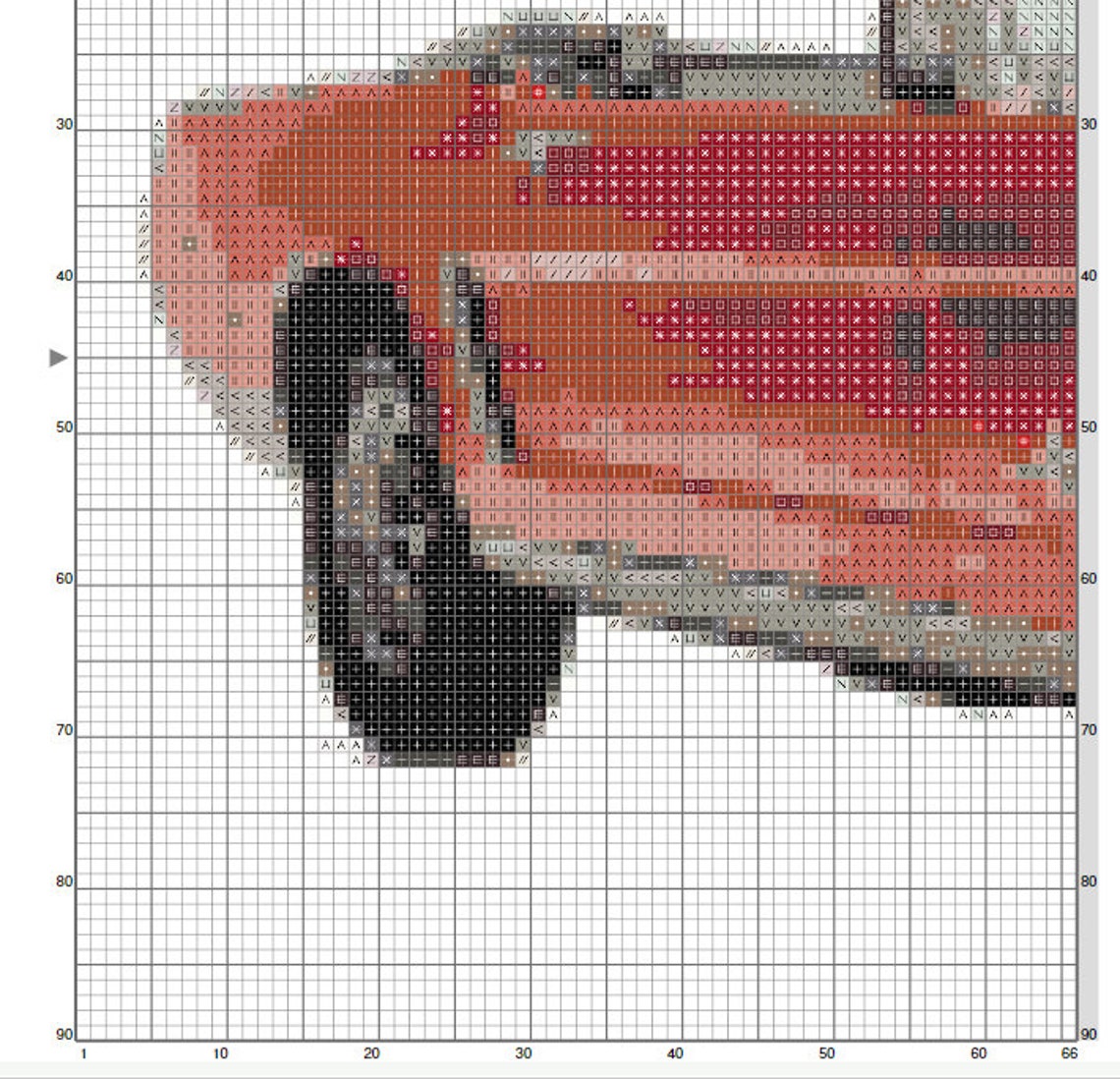 Vintage Sports Car Cross Stitch Pattern, 1965 Mustang Convertible Cross ...