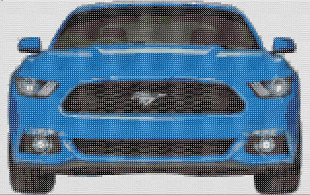 Sports Car Cross Stitch Pattern, Mustang Cross Stitch Pattern, Pony Car ...