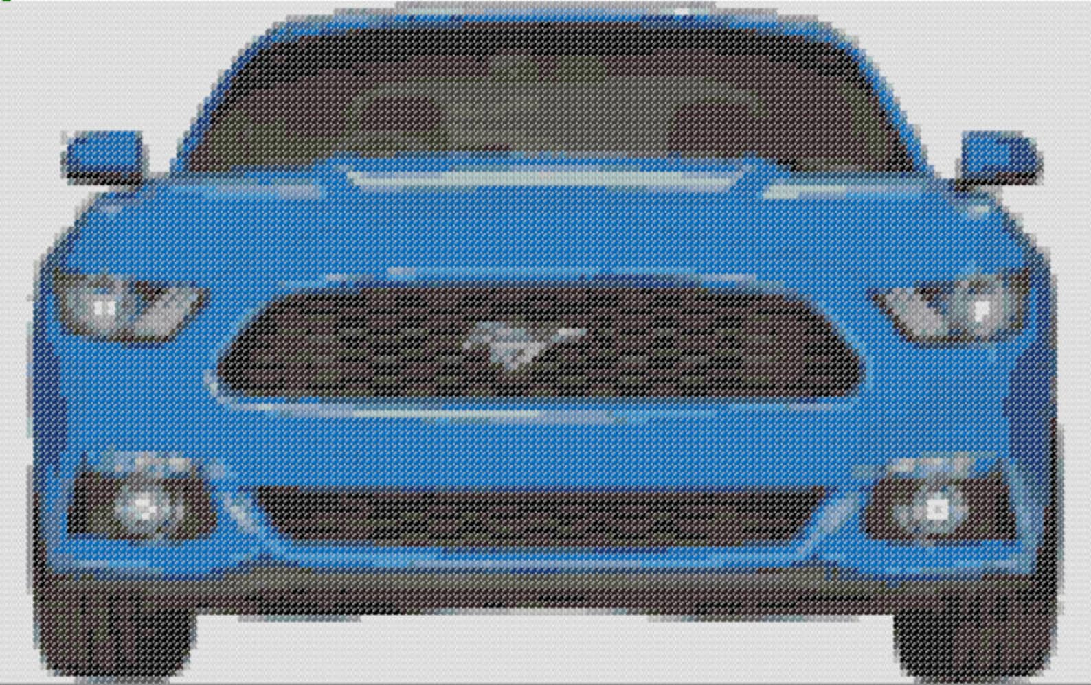 Sports Car Cross Stitch Pattern, Mustang Cross Stitch Pattern, Pony Car ...