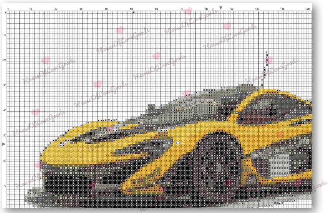 Super Car Cross Stitch Pattern, Race Car Cross Stitch Pattern, Mclaren ...
