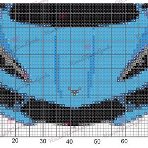 Supercar Cross Stitch Pattern, Sports Car Cross Stitch Pattern ...