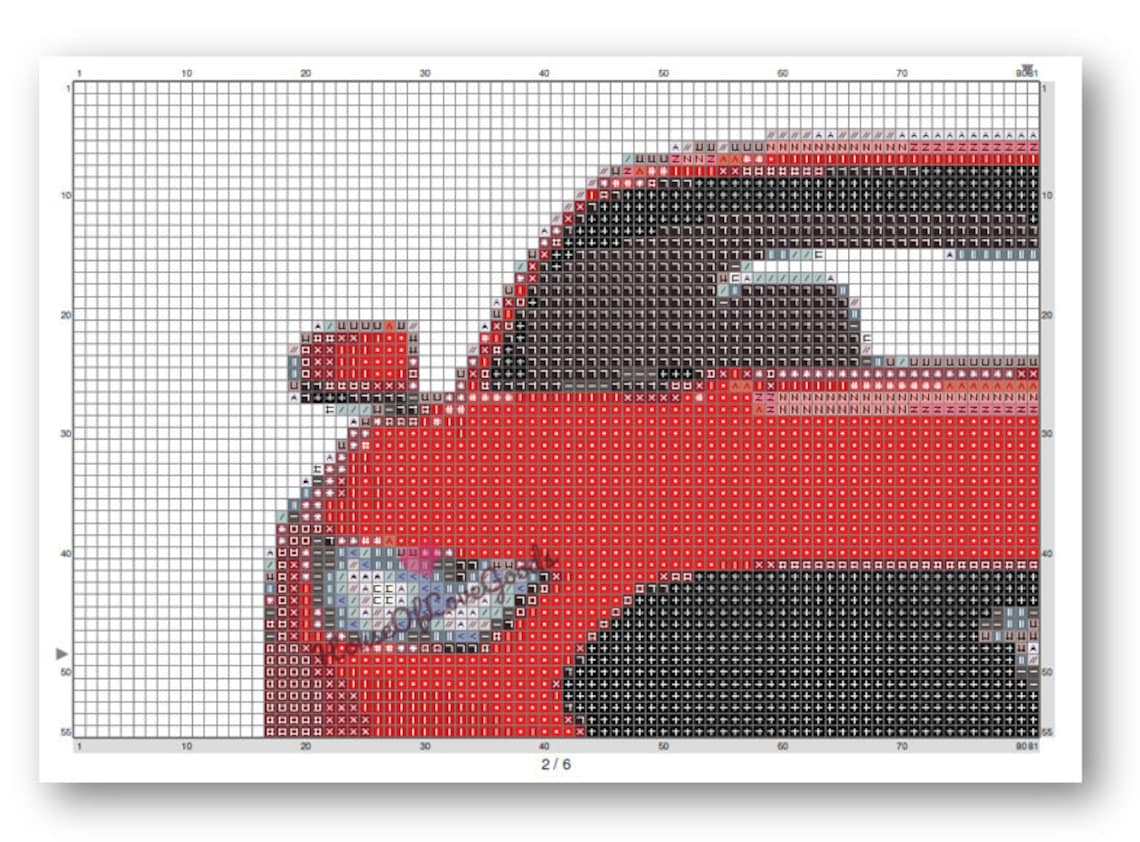 Sports Car Cross Stitch Pattern, Mustang Cross Stitch Pattern, Pony Car ...