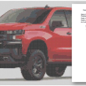 Pickup Truck Cross Stitch Pattern, Silverado Cross Stitch Pattern ...