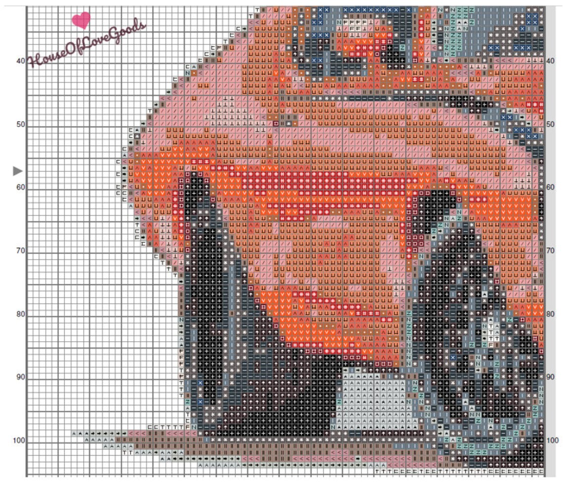 1969 Pontiac GTO Car Cross Stitch Pattern, Vintage Car Cross Stitch ...