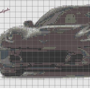 Race Car Cross Stitch Pattern, Sports Car Cross Stitch Pattern ...