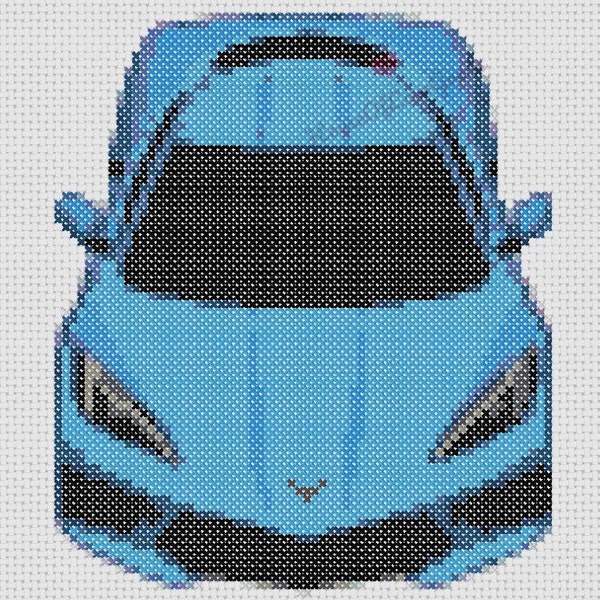 Corvette Cross Stitch Pattern - Etsy