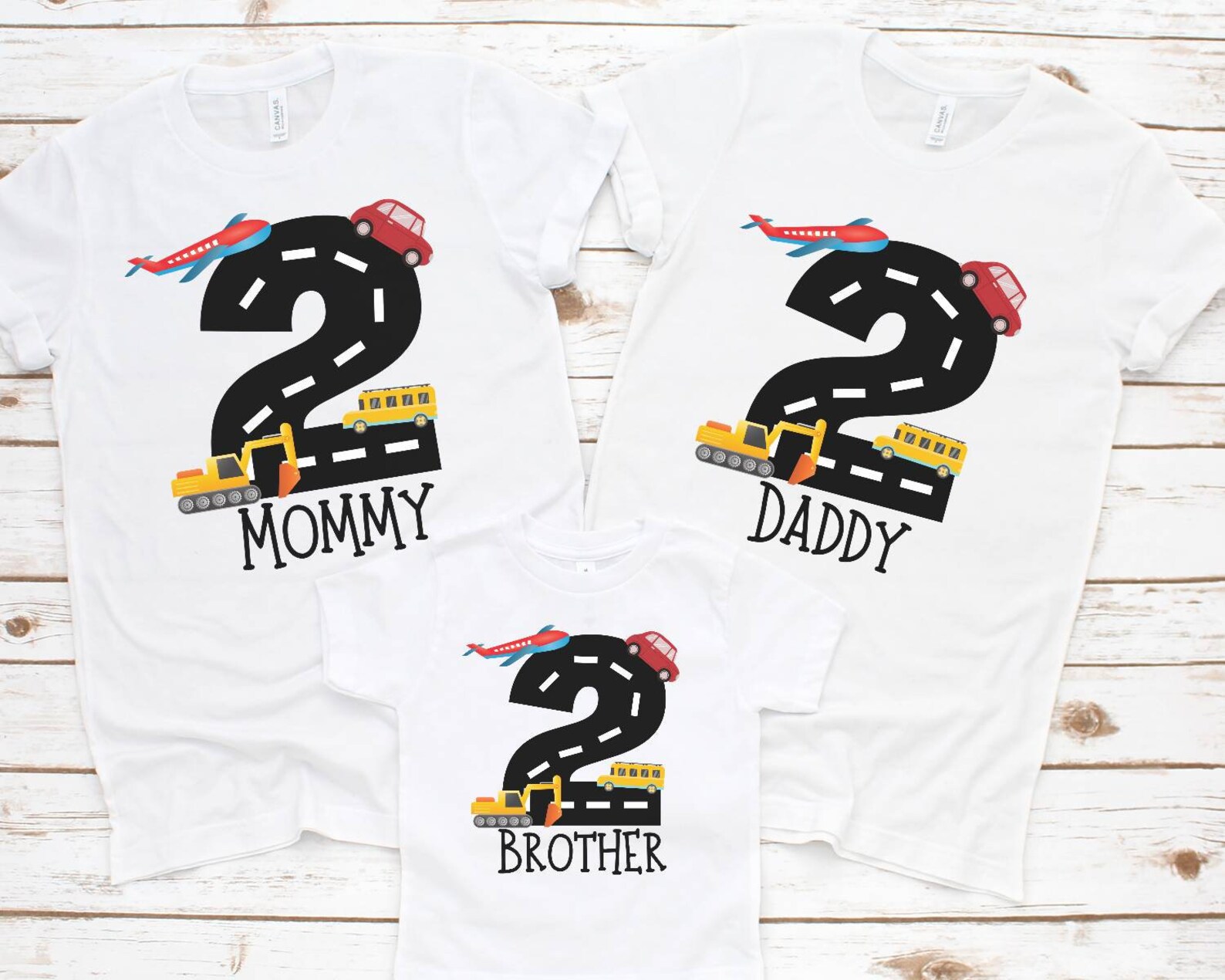 Family Transportation Birthday Shirts Transportation 2nd - Etsy