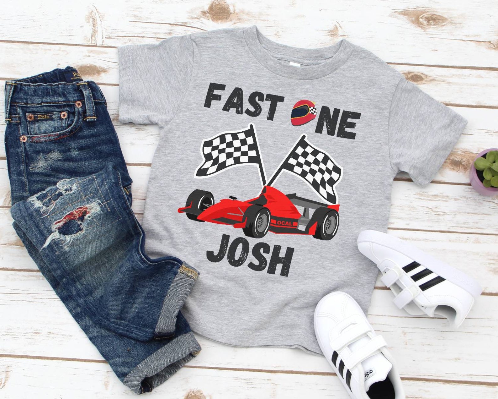 Fast One Birthday T-shirt Racecar 1st Birthday Shirt First | Etsy UK