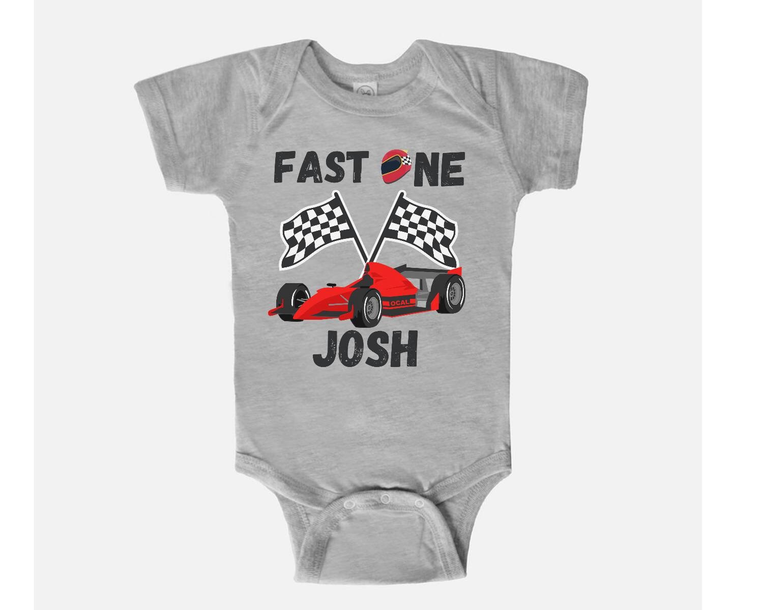 Fast One Birthday T-shirt Racecar 1st Birthday Shirt First - Etsy UK