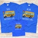 School Bus Birthday Matching Family Shirts, Bus Birthday Shirt Dad ...