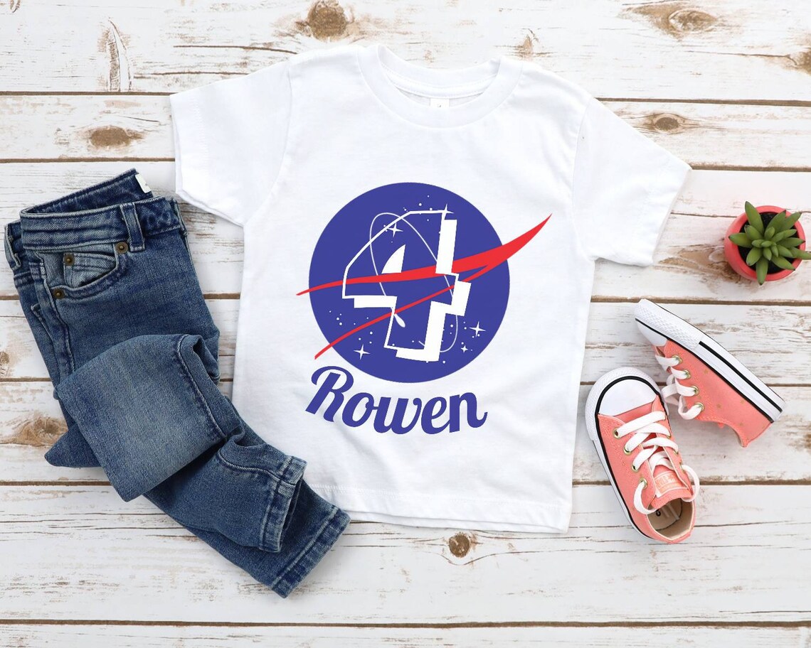 Nasa Themed Birthday Shirt Space Birthday Shirt Astronaut - Etsy