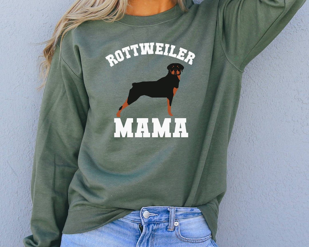 ROTTWEILER MOM Sweatshirt, Rottweiler Mama Sweater, Dog Mom Sweatshirt ...