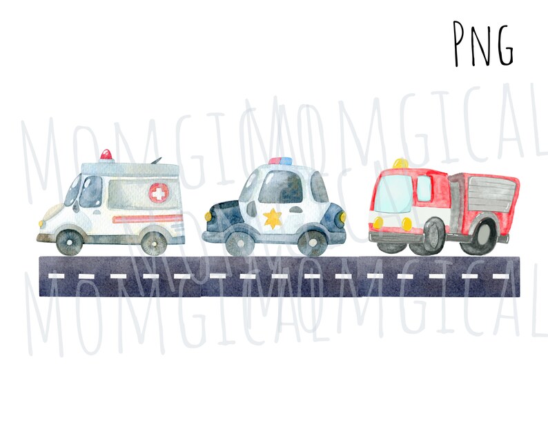 Emergency Vehicle Png Ambulance Png Firetruck Png Emergency - Etsy