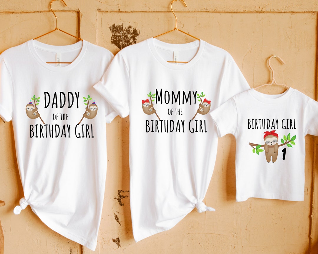 Family Matching Sloth T-shirt, Personalized Family Sloth Shirt, Sloth ...