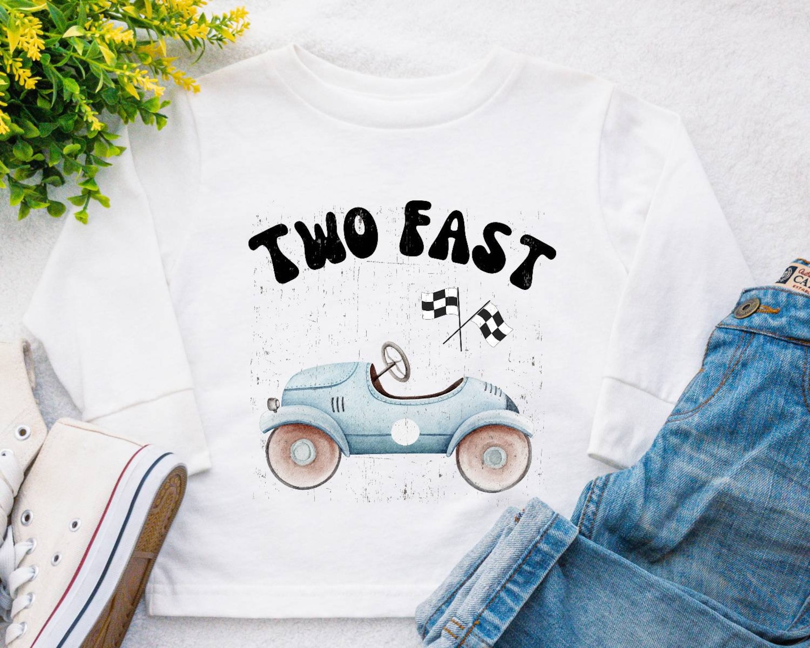 Two Fast Birthday Shirt Race Car Birthday Shirt 2nd Birthday - Etsy