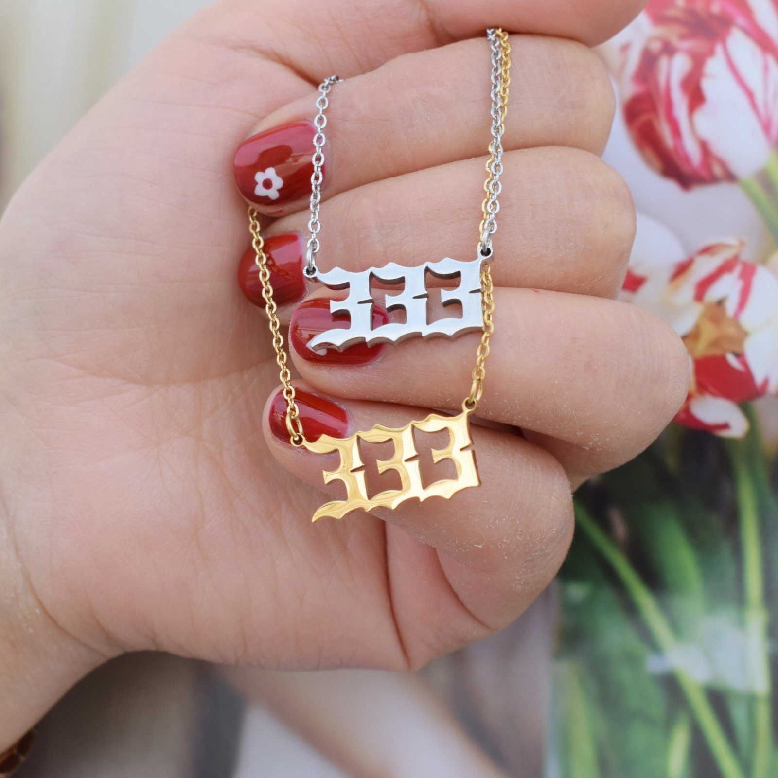 Angel Number Necklace 925 Sterling Silver Necklace | Etsy