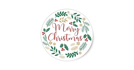 Christmas Stickers Merry Christmas Sticker Christmas - Etsy Australia