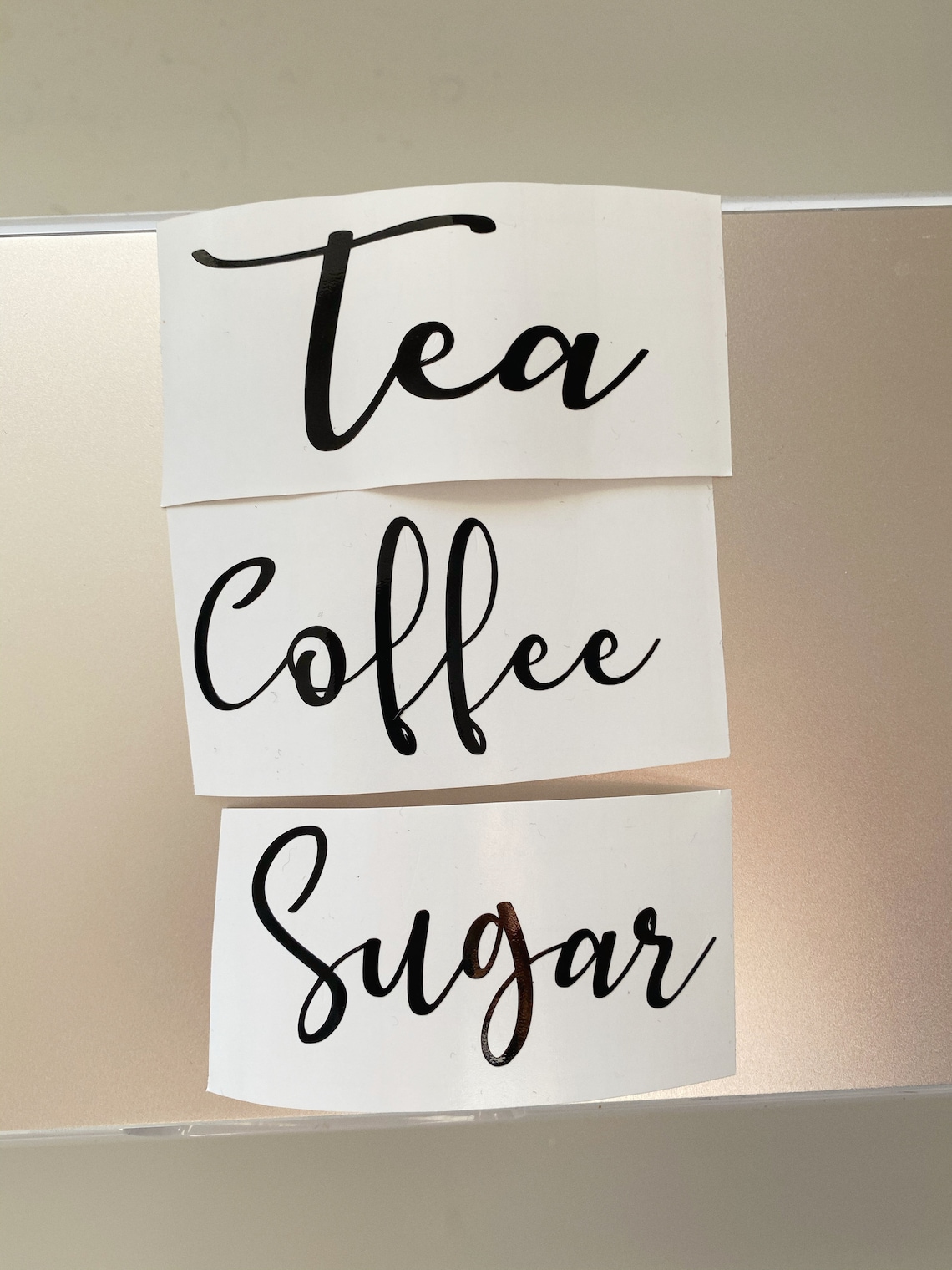 Vinyl Labels Tea Coffee Sugar Labels Vinyl Stickers Jar | Etsy