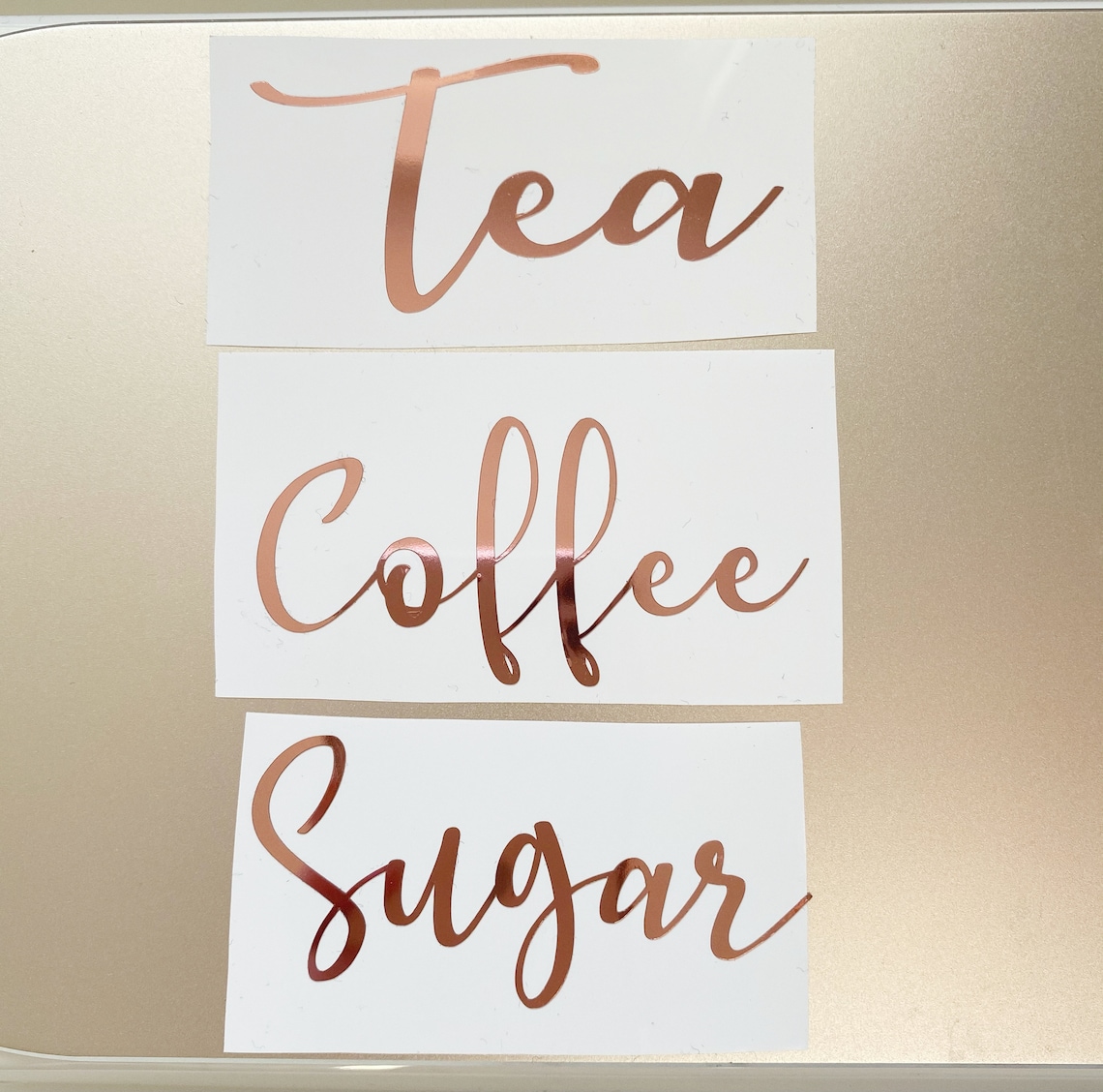 Vinyl Labels Tea Coffee Sugar Labels Vinyl Stickers Jar | Etsy