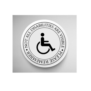 Disability PNG, Not All Disabilities Are Visible, PNG for Sublimation ...