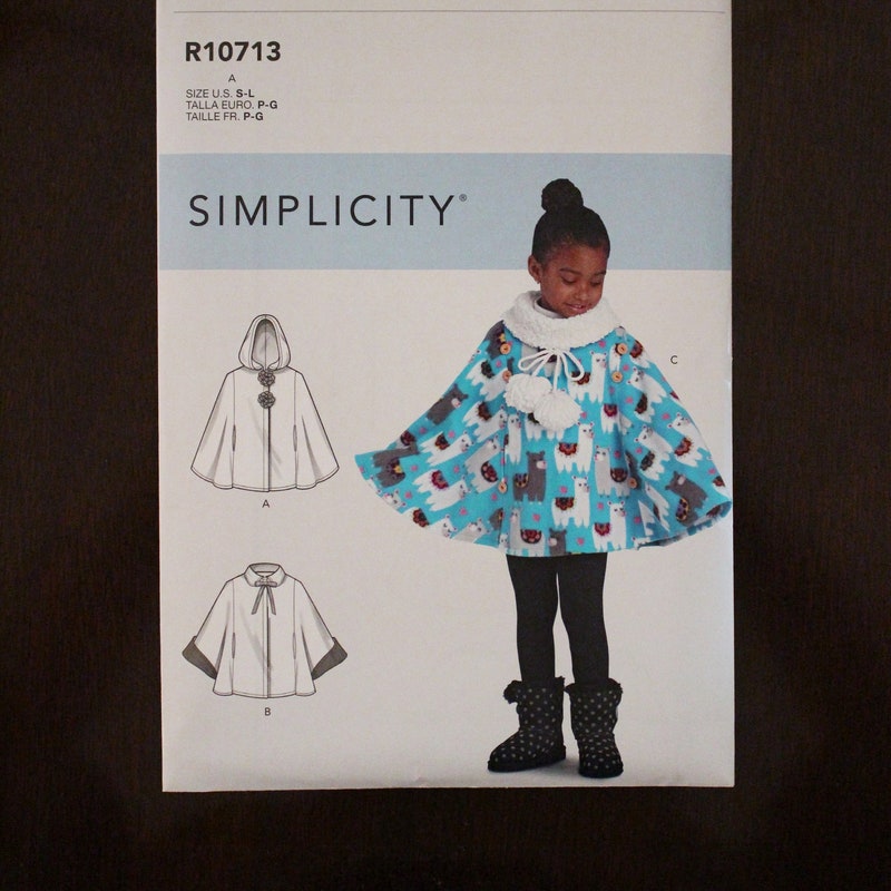 Girls Fleece Cape - Etsy