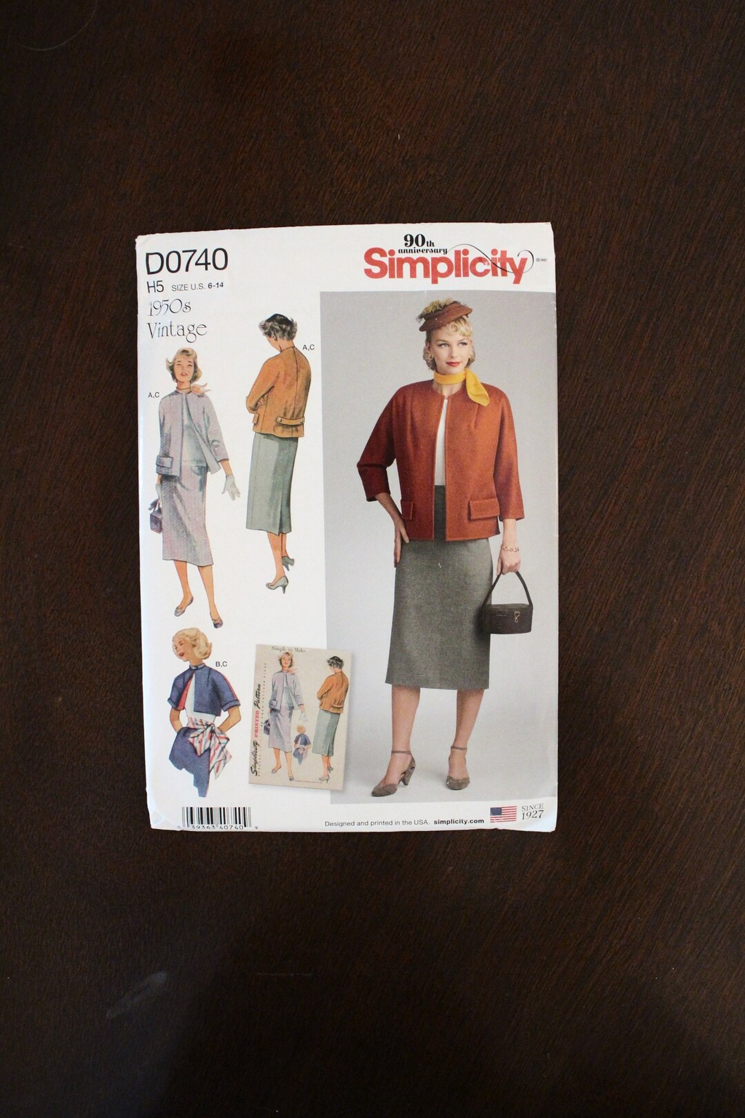 90th Anniversary Simplicity S8464 / D0740 Misses' Vintage Skirt Lined ...