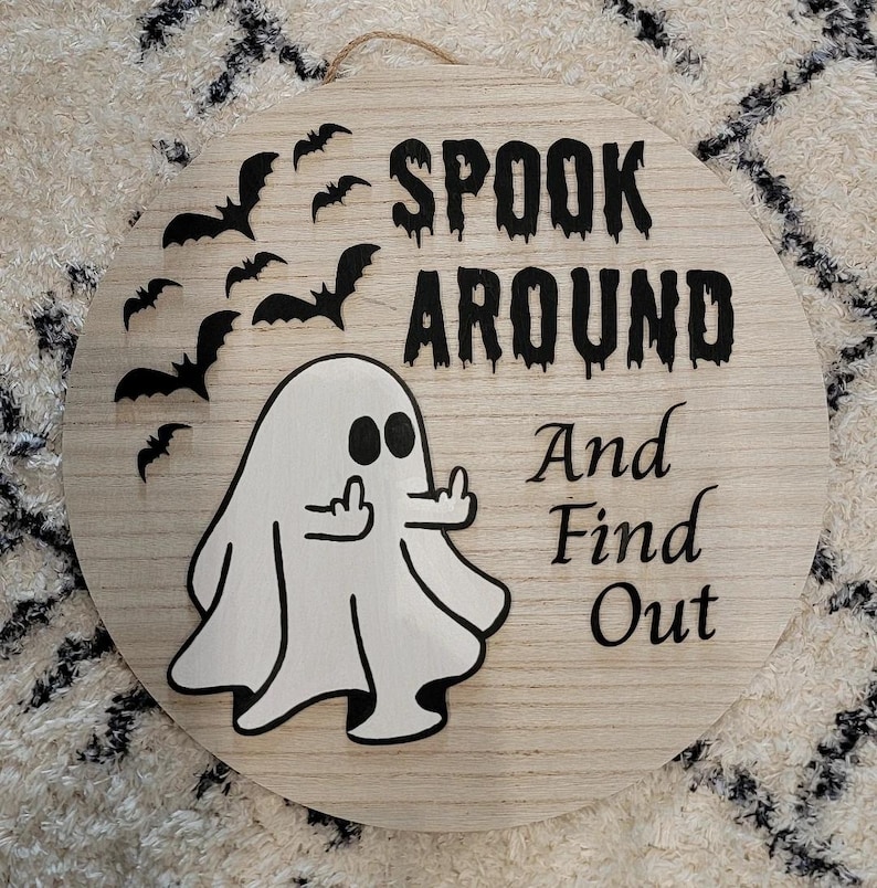 Halloween Door Sign - Etsy