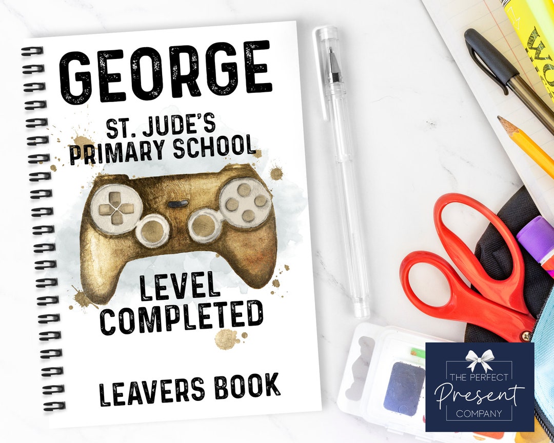 Personalised School Leavers Book | Levelled up to High School | Gaming ...