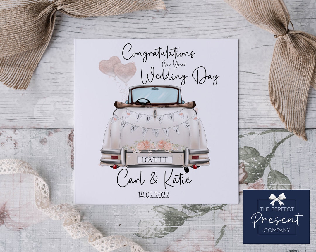 Personalised Wedding Card | Wedding Day Card | Card for Wedding Day ...