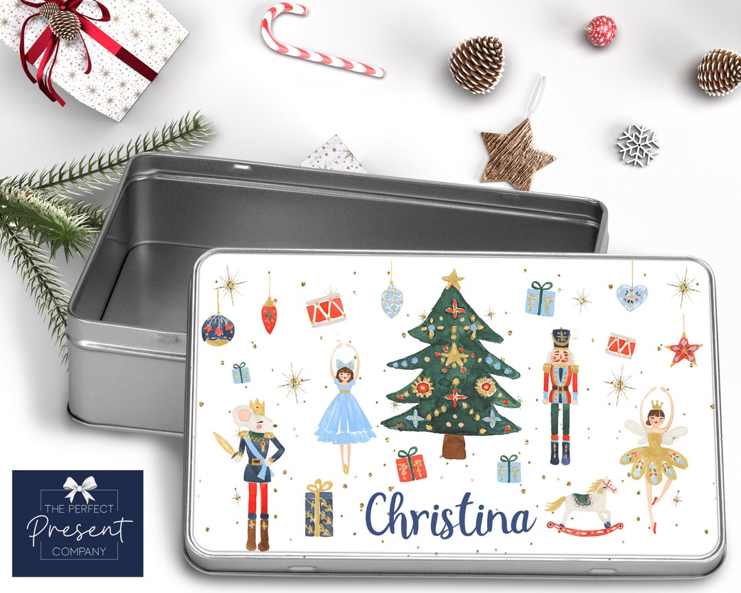 Personalised Nutcracker Christmas Tin | Nutcracker Gift Tin ...