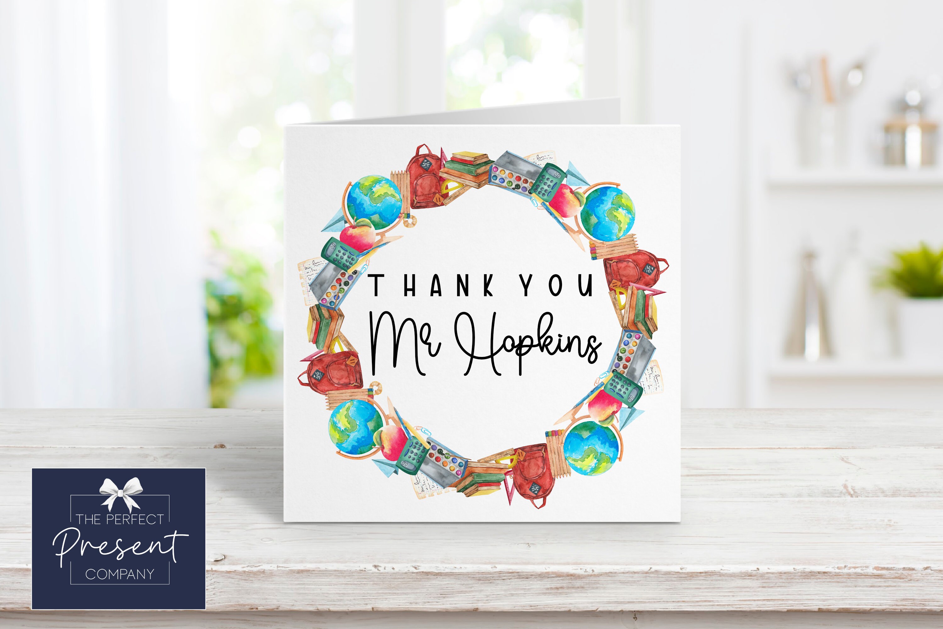 Personalised Teacher Thank You Card Teaching Assistant Card - Etsy