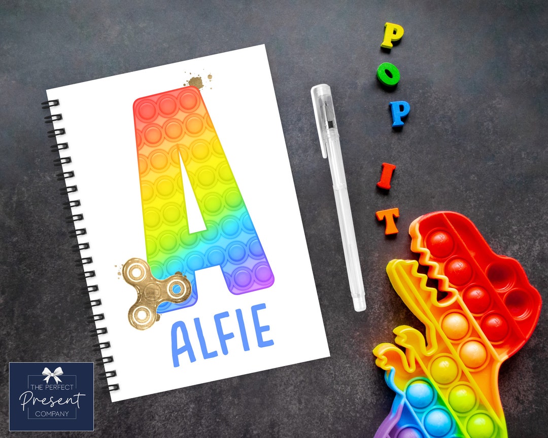 Personalised Notebook | Children's Notebook | Fidget Toy Gift | Fidget ...