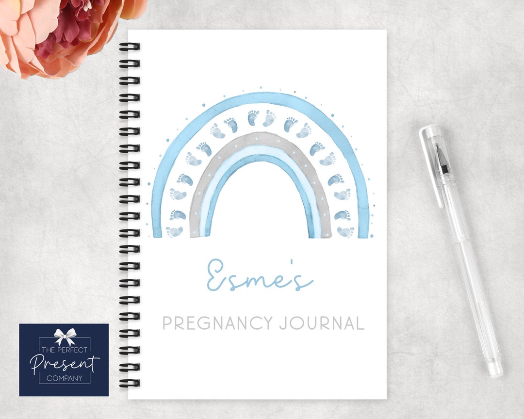 Personalised Pregnancy Journal | Letters to My Bump Book | New Baby ...