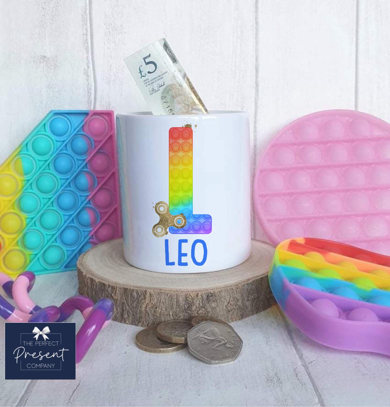 Personalised Money Box Children's Money Box Fidget Toy - Etsy UK