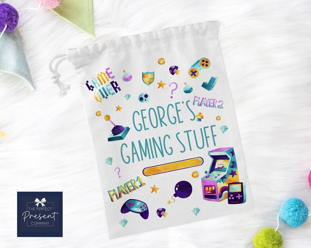 Personalised Gaming Bag | Gamer Storage Bag | Gaming Organisation ...