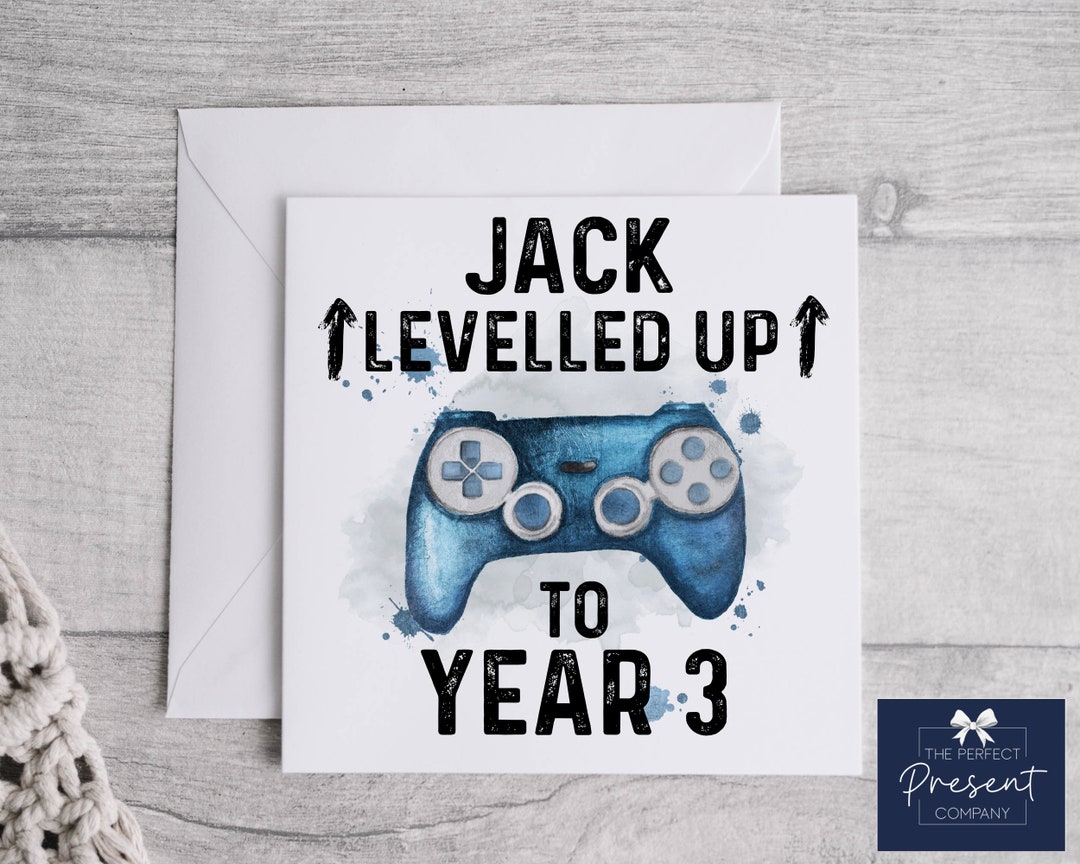 Personalised Gamer Card | Back to School Card | New Class Card | New ...