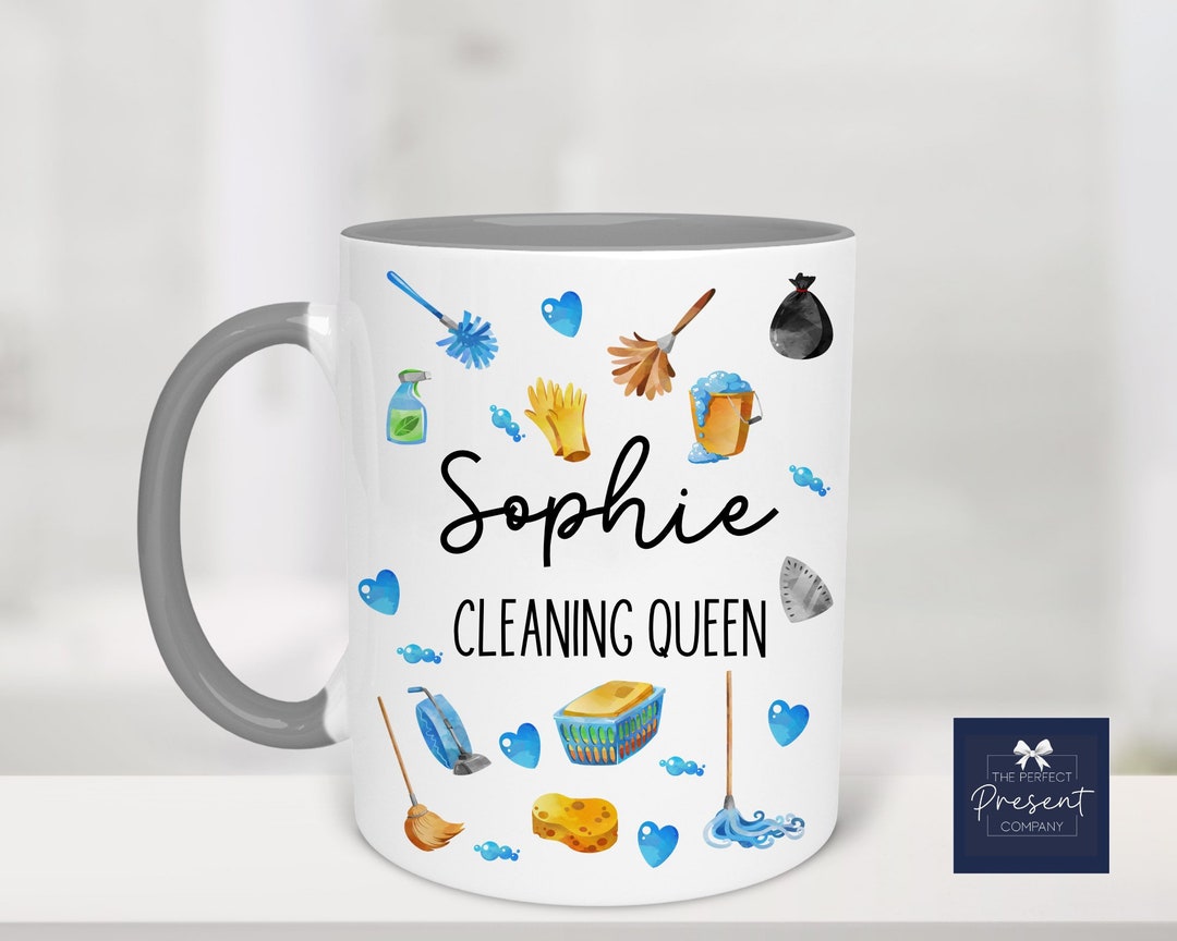 Personalised Cleaning Mug | Cleaning Queen Mug | Birthday Gift for Her ...