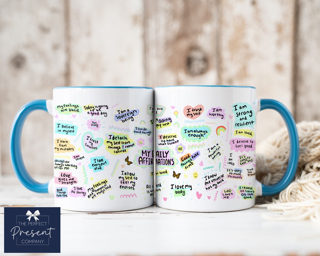 Daily Affirmations Mug | Self Love Mug | Positive Affirmations Mug ...