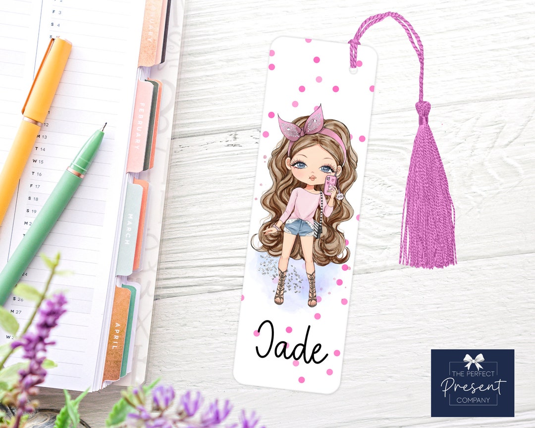 Personalised Girls Bookmark | Older Girls Bookmark | Teenager Girl ...