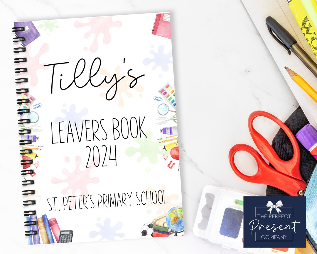Personalised School Leavers Book | A5 School Leaver Gift | School ...