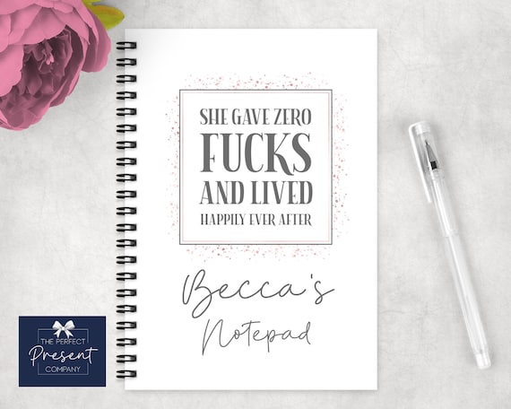 Personalised Sweary Notebook A5 Profanity Notebook - Etsy UK