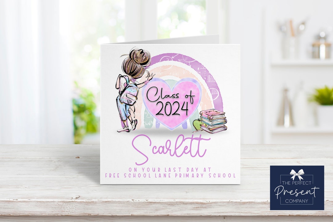 Personalised School Leaver Card | School Leaver Card | New School Card ...