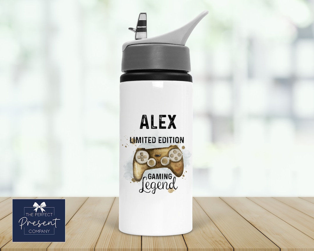 Personalised Gamer Water Bottle | Gaming Water Bottle | Gaming Legend ...