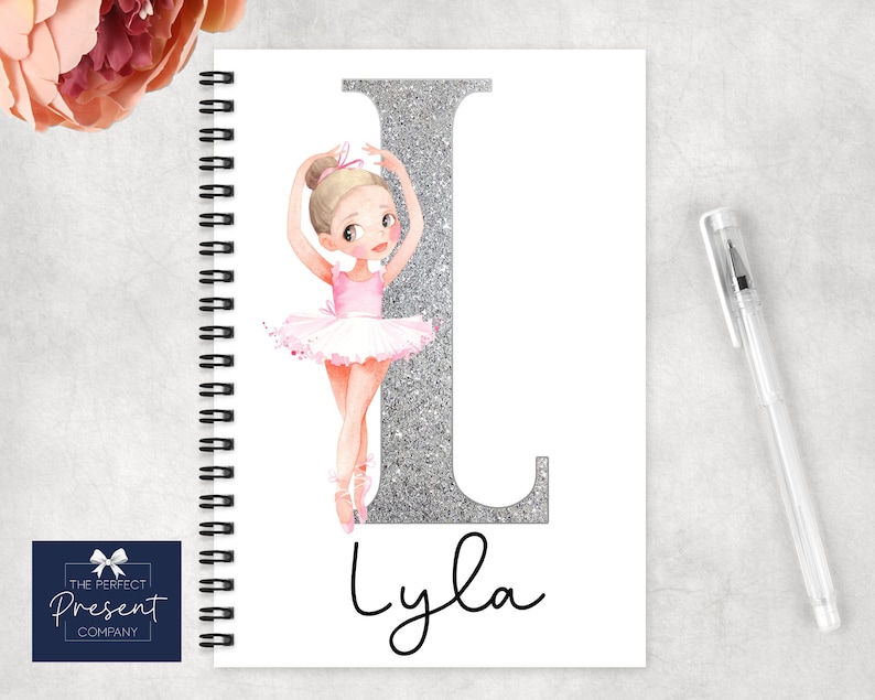 Personalised Ballerina Notebook Personalised Girls Notebook - Etsy UK