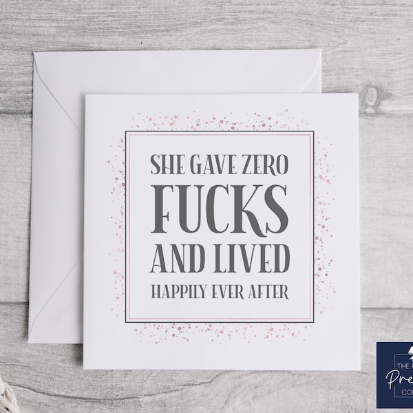 Profanity Card - Etsy